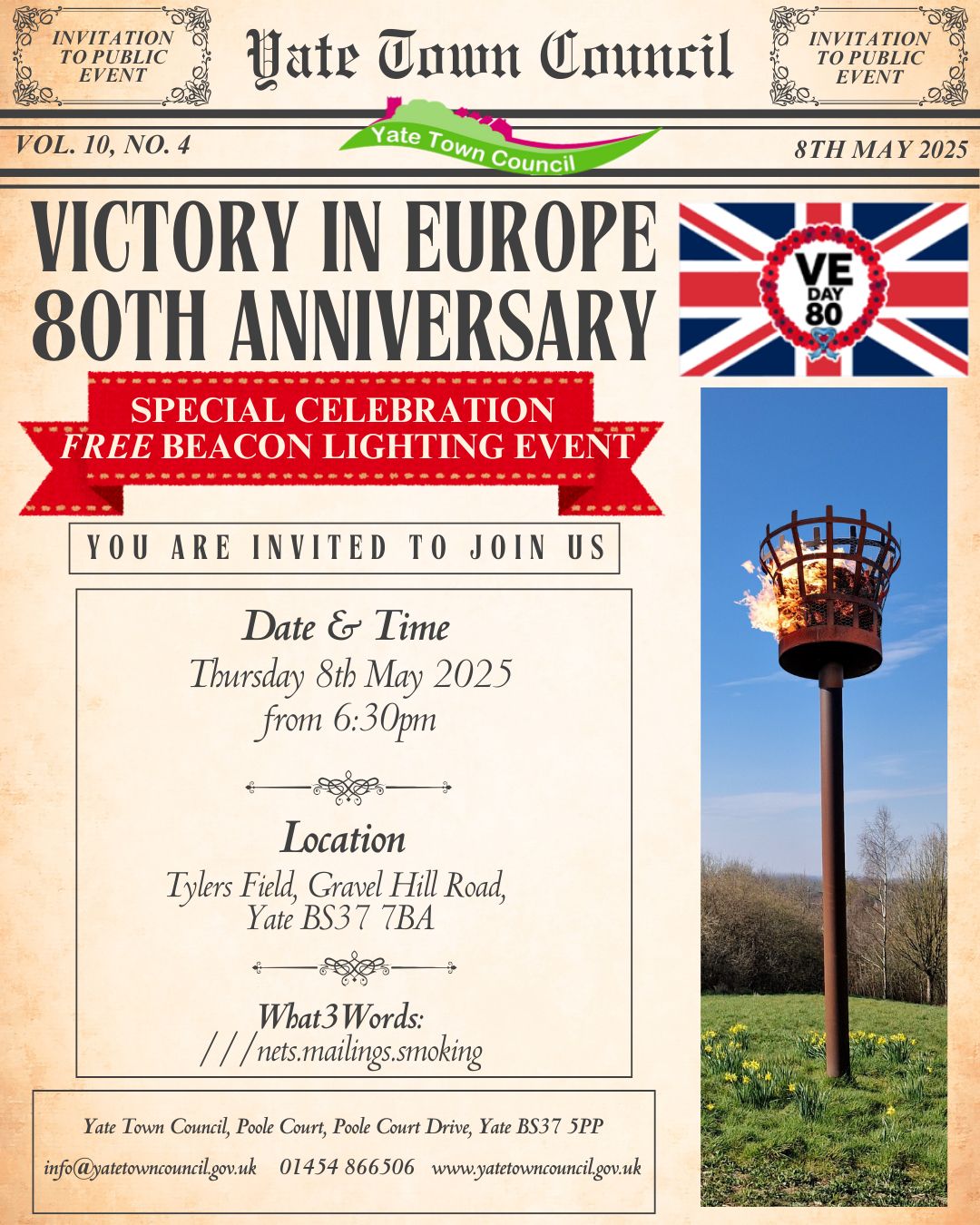 Yate Town Council Announces VE Day 80th Anniversary Celebration! - Yate ...